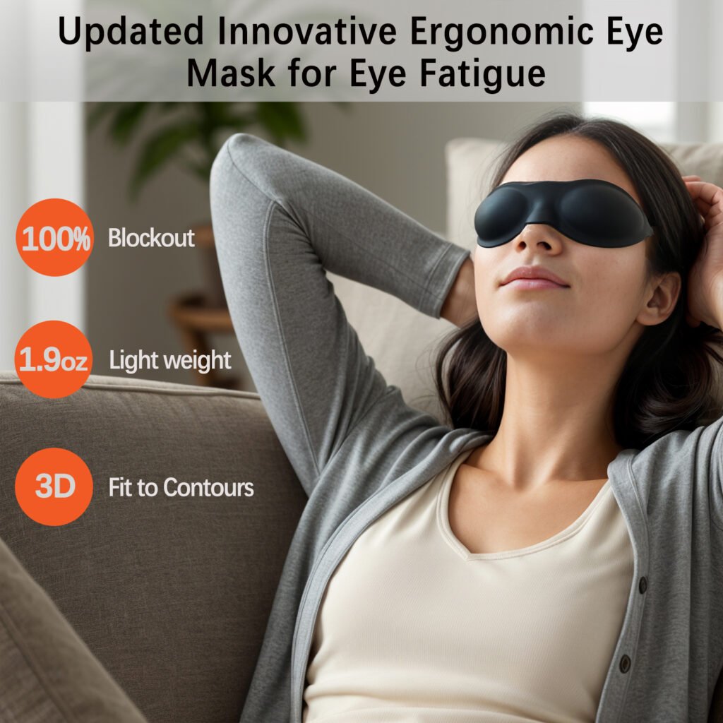 Moisture Chamber Glasses for Dry Eyes – Vowleike Soft Silicone Sleep ...