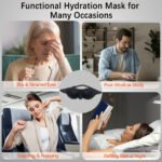 Moisture Chamber Glasses for Dry Eyes – Vowleike Soft Silicone Sleep ...